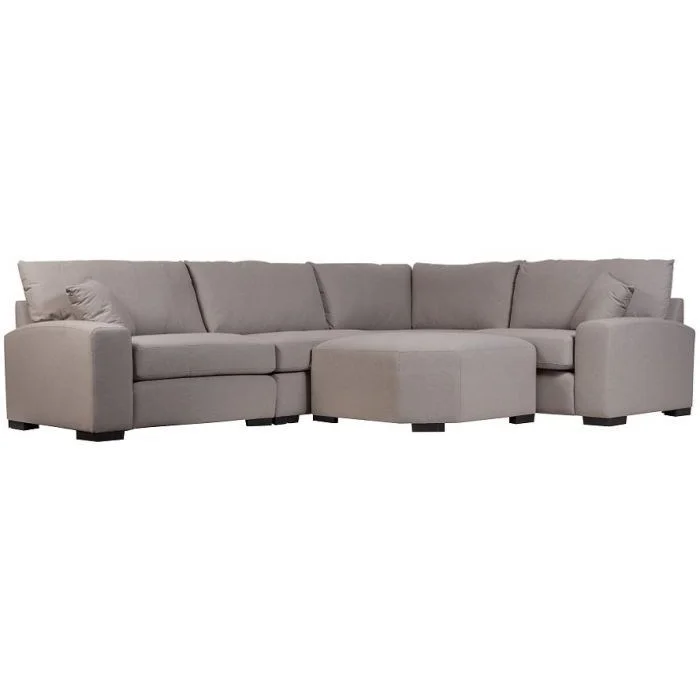 Porter Designs Clayton U5346L+AC+C+R Casual 4 Piece L-Shaped Sectional | Broadway Furniture ...